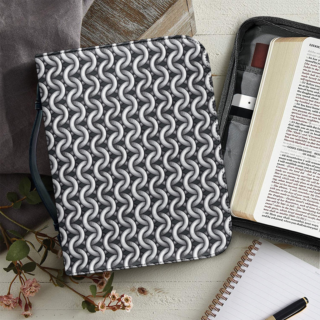 Chainmail Print Leather Bible Cover – GearFrost