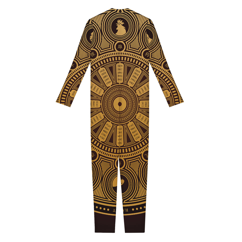 Chinese Zodiac Calendar Signs Print Women's Jumpsuit – GearFrost