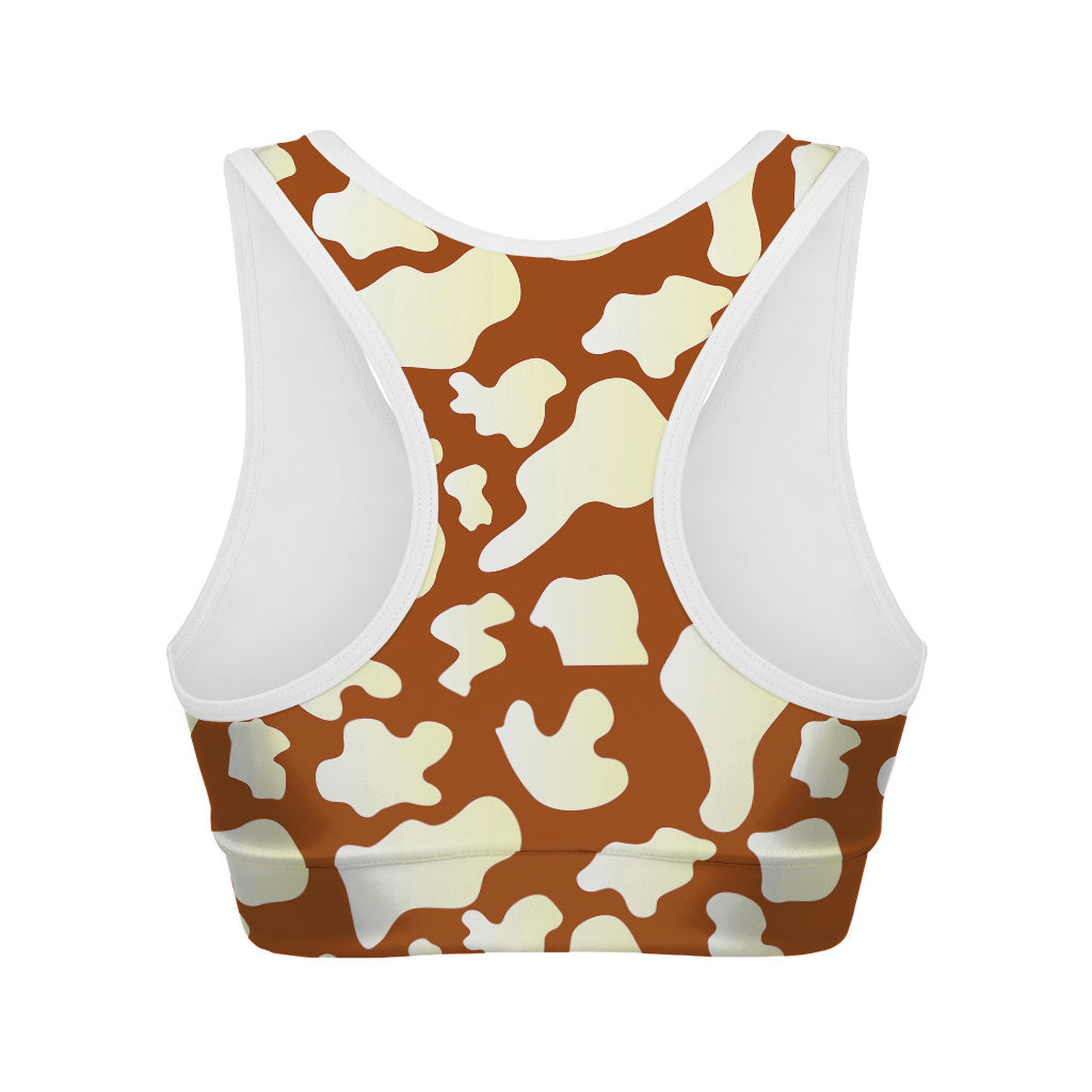 Chocolate And Milk Cow Print Women's Sports Bra – GearFrost