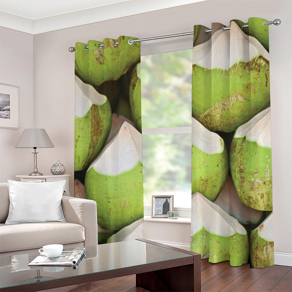 Coconut 3D Print Grommet Curtains – GearFrost