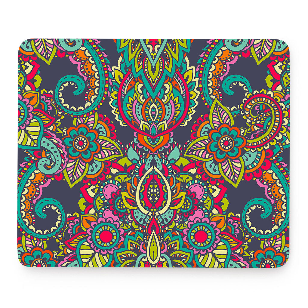 Colorful Floral Mandala Print Mouse Pad – GearFrost