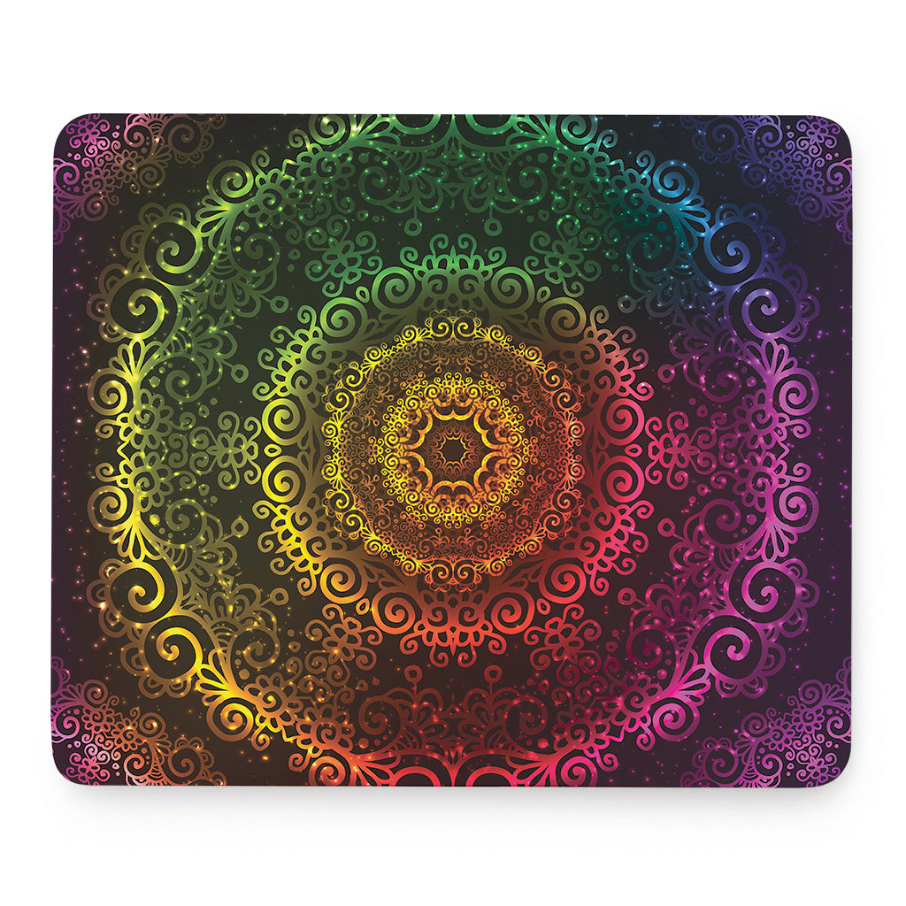 Colorful Gradient Mandala Print Mouse Pad – GearFrost