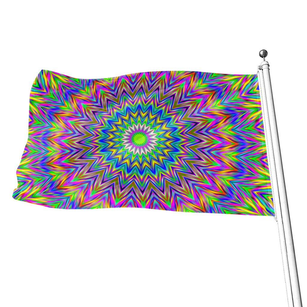 Colorful Psychedelic Optical Illusion Flag – GearFrost