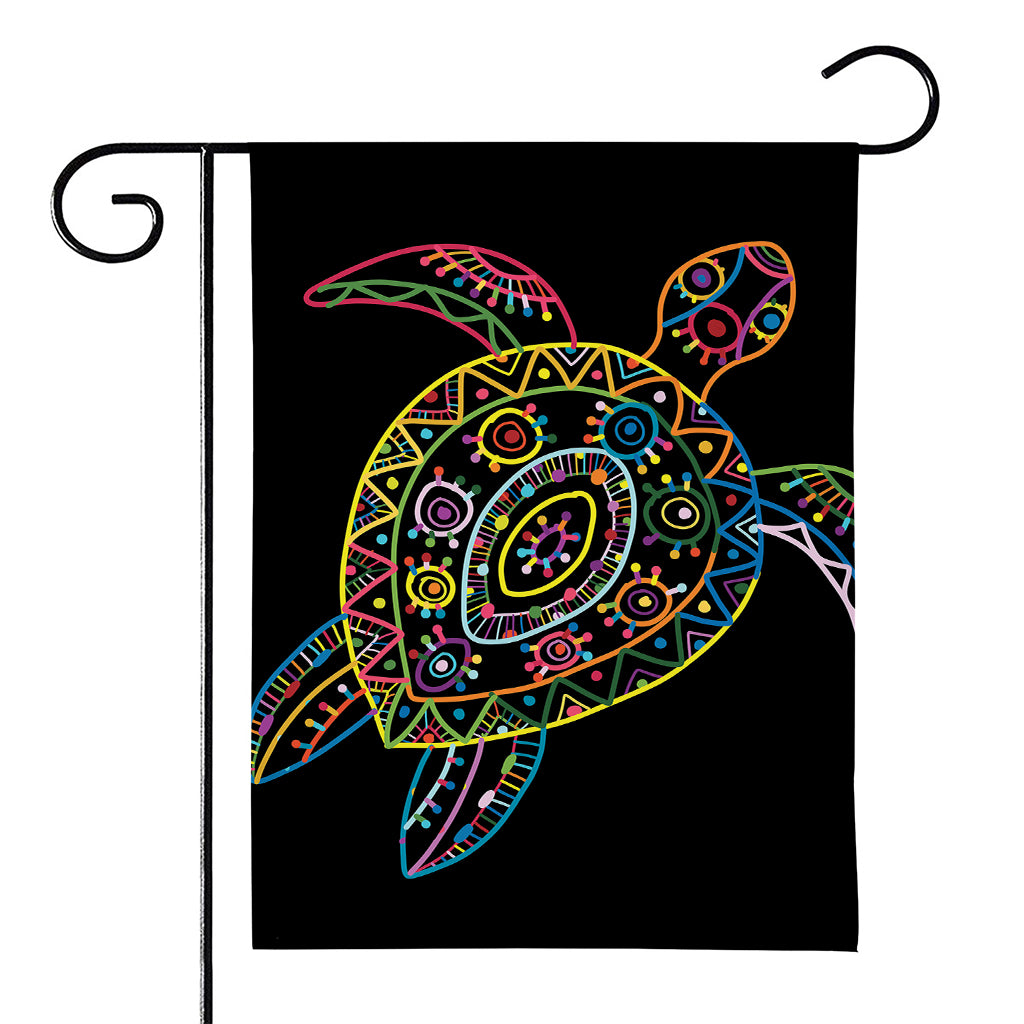 Colorful Sea Turtle Print House Flag – GearFrost