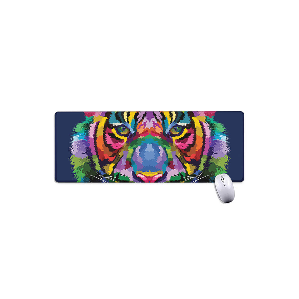 Colorful Tiger Portrait Print Extended Mouse Pad – GearFrost