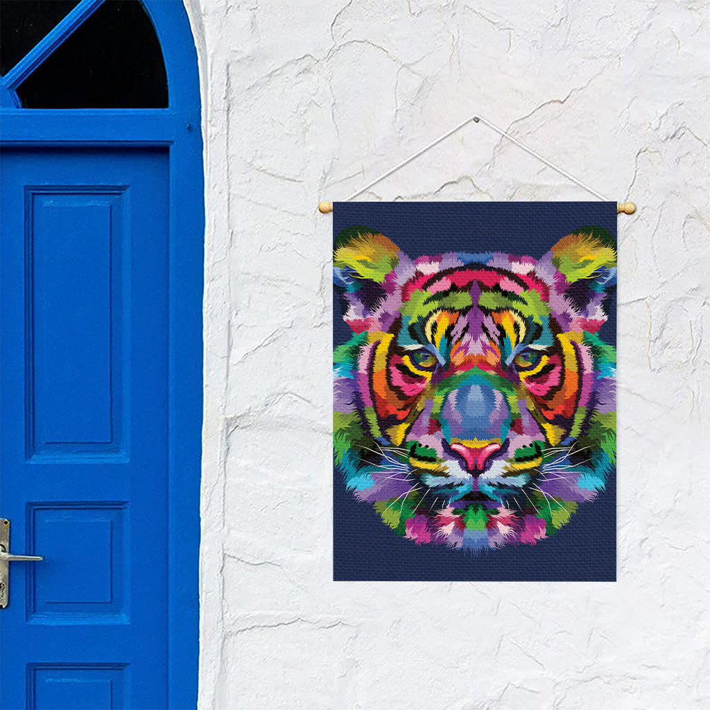 Colorful Tiger Portrait Print Garden Flag – GearFrost