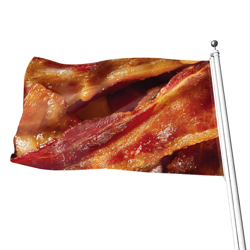 Crispy Bacon Print Flag – GearFrost
