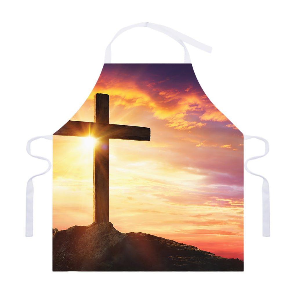 Crucifixion Of Jesus Christ Print Adjustable Apron – GearFrost