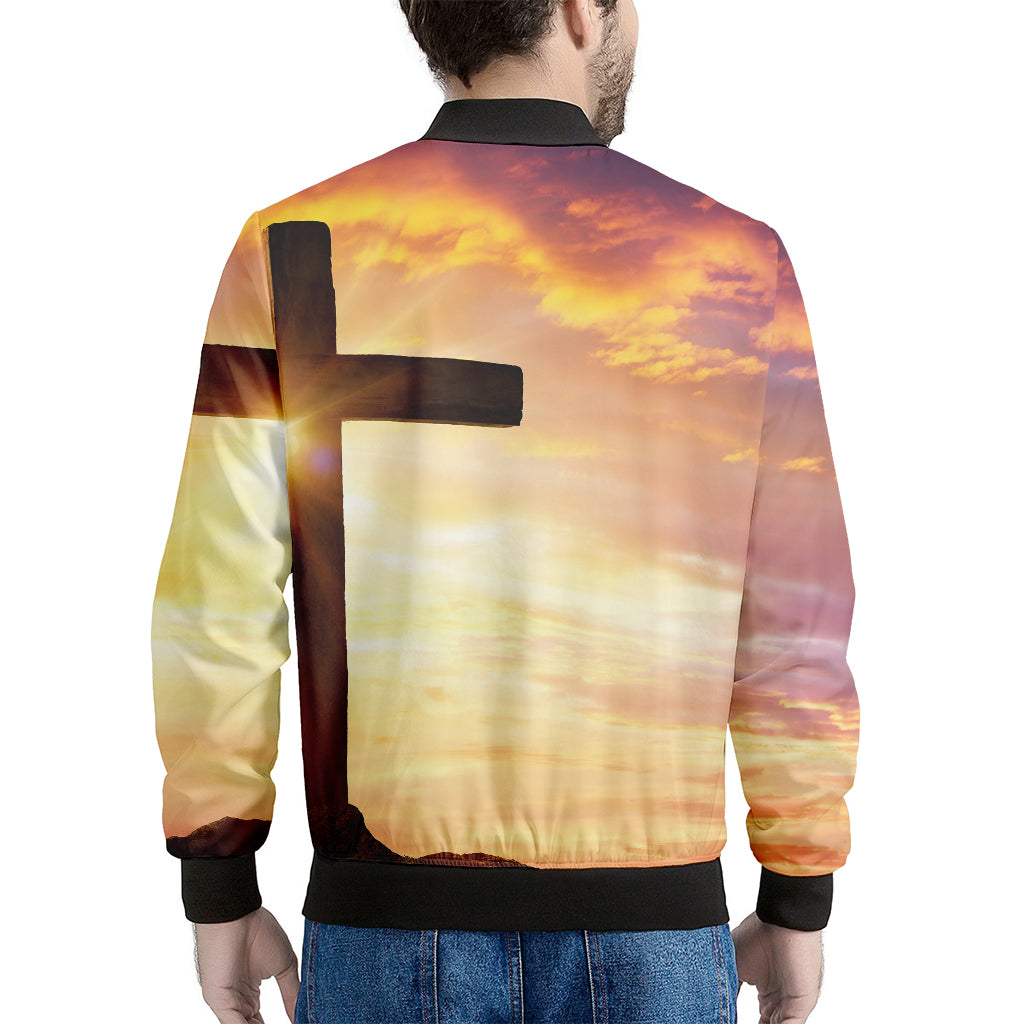 Crucifixion Of Jesus Christ Print Men's Bomber Jacket – GearFrost