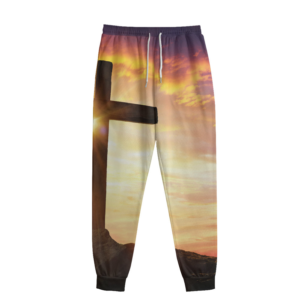 Crucifixion Of Jesus Christ Print Sweatpants – GearFrost