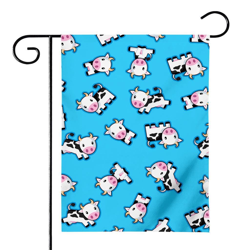 Cute Cartoon Baby Cow Pattern Print House Flag – GearFrost