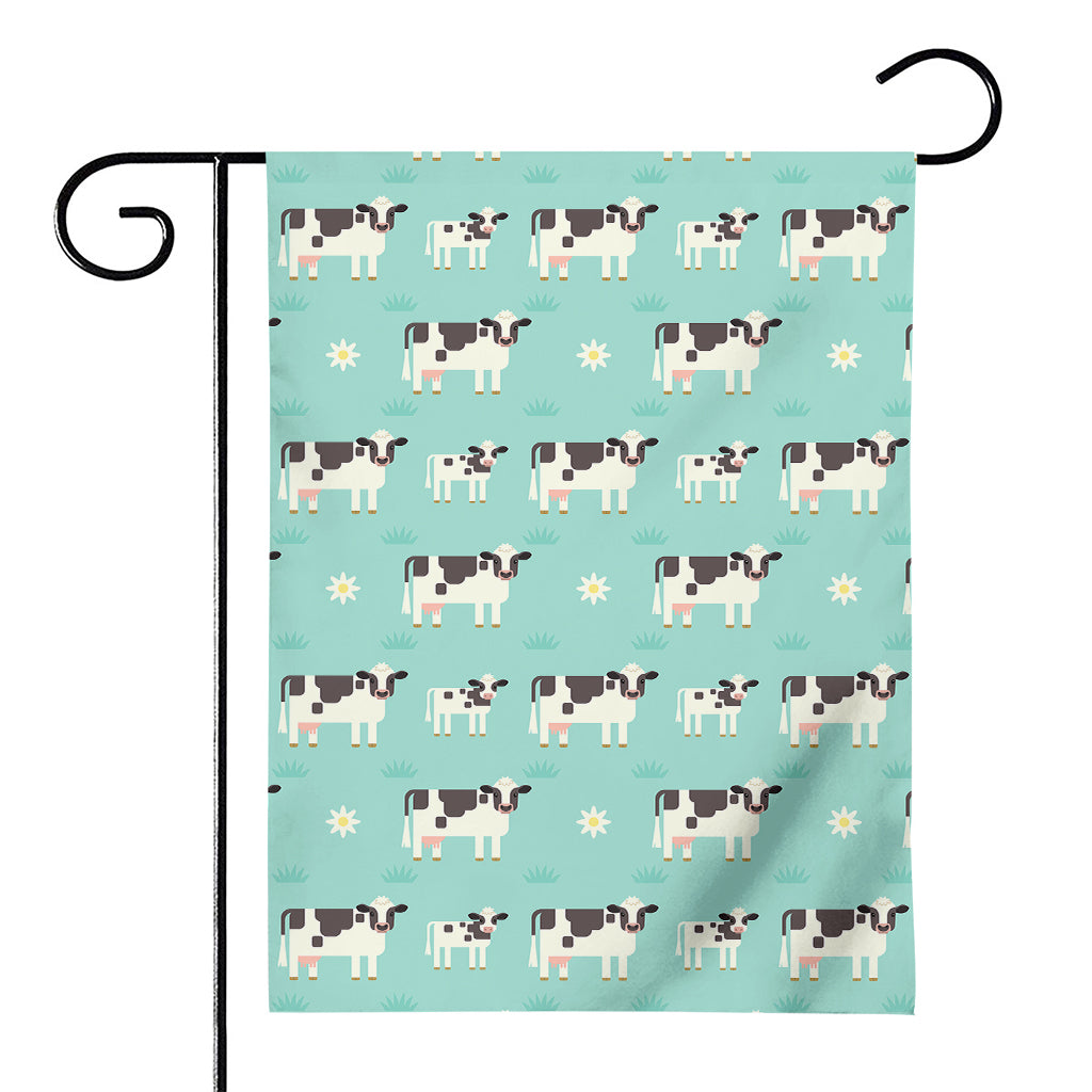 Cute Cow And Baby Cow Pattern Print House Flag – GearFrost