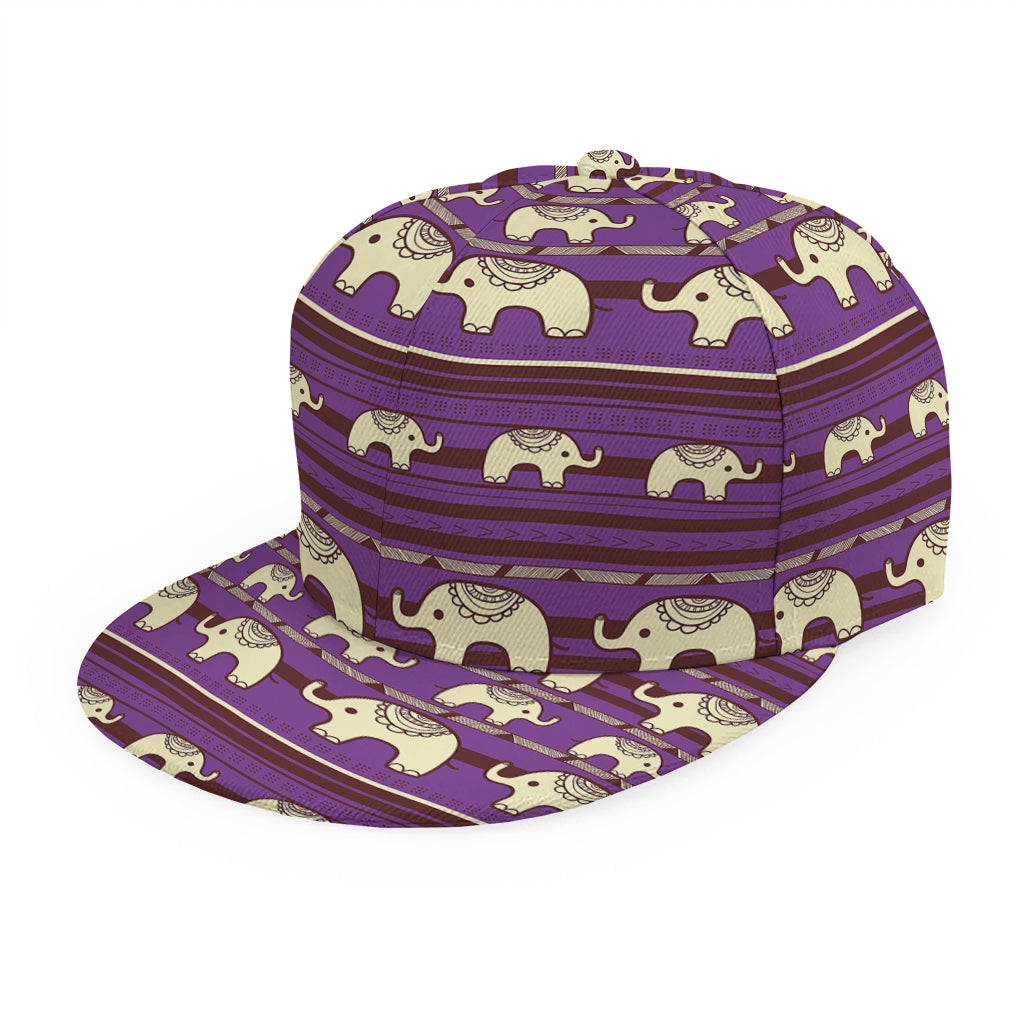 Cute Indian Tribal Elephant Print Snapback Cap – GearFrost