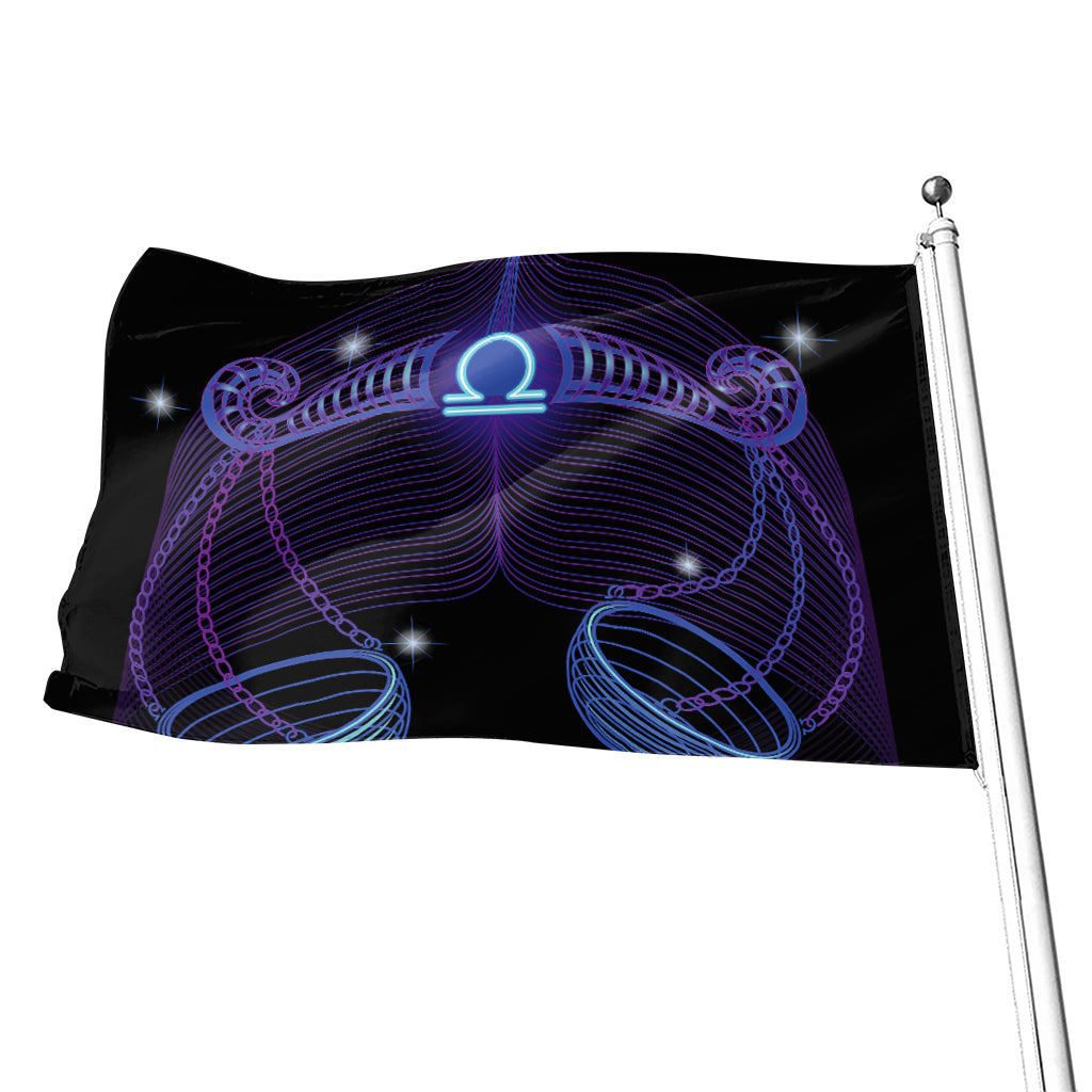Dark Libra Zodiac Sign Print Flag – GearFrost