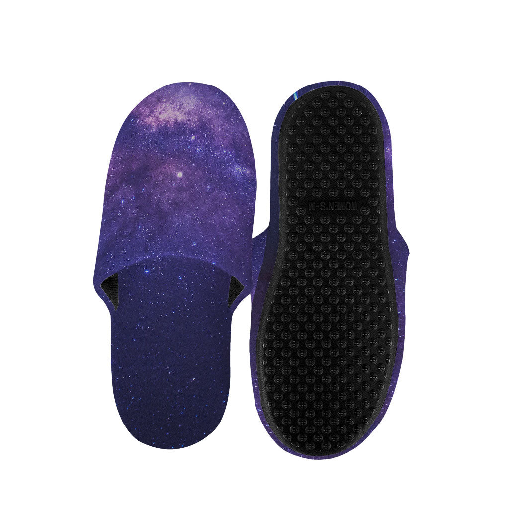 Dark Purple Milky Way Galaxy Space Print Slippers – GearFrost