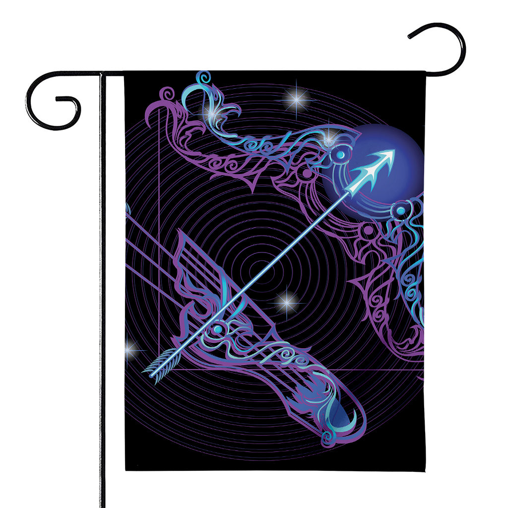 Dark Sagittarius Zodiac Sign Print House Flag – GearFrost