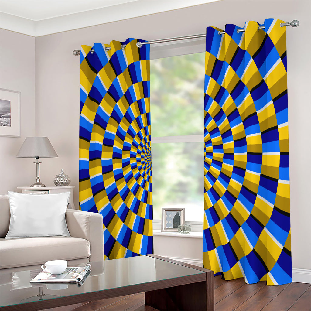 Dartboard Moving Optical Illusion Extra Wide Grommet Curtains – GearFrost