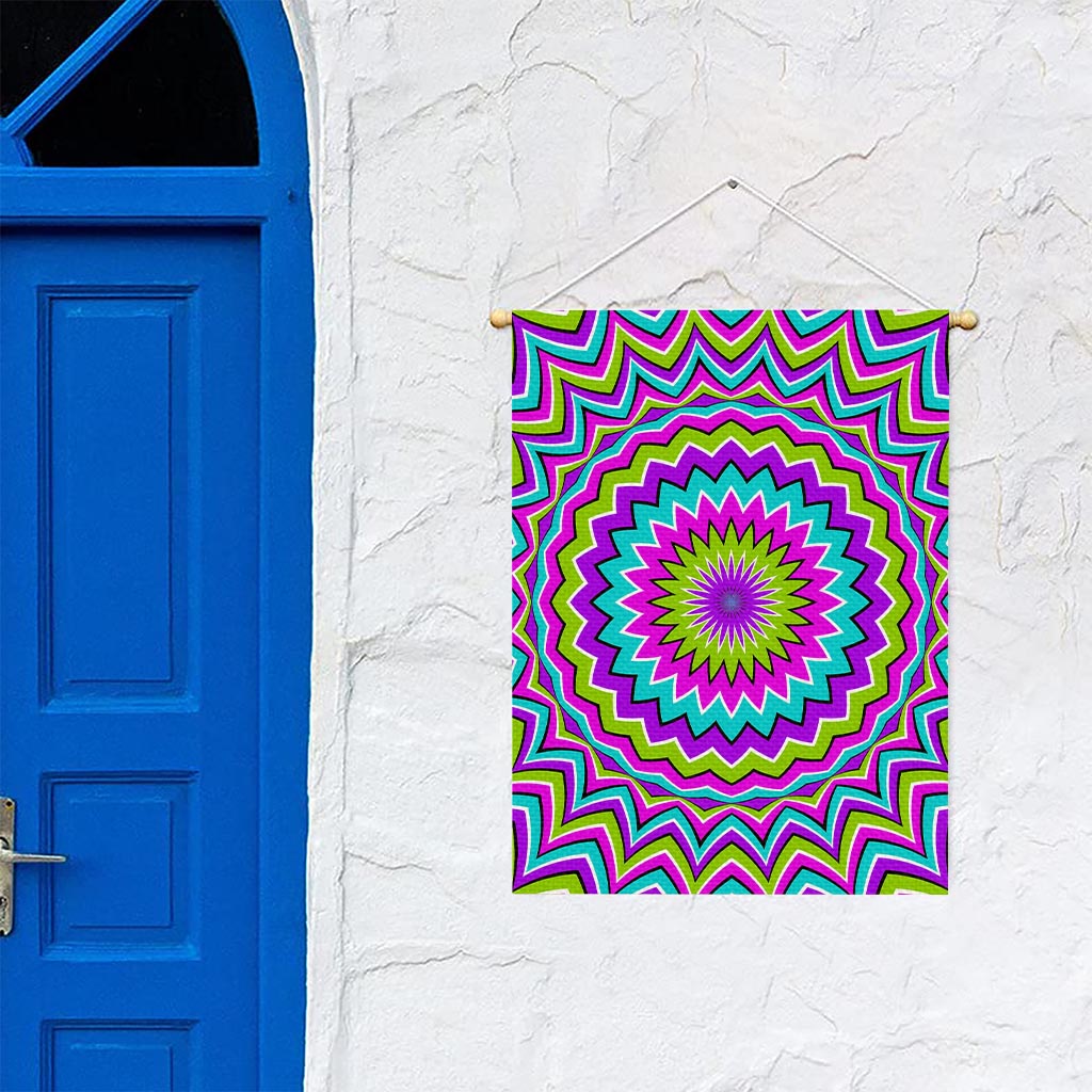 Dizzy Circle Moving Optical Illusion Garden Flag – GearFrost