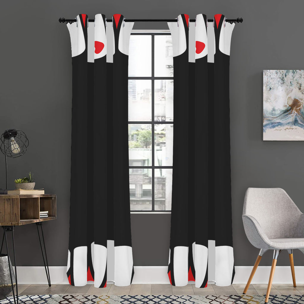 Dracula Fang Print Grommet Curtain Panels – GearFrost