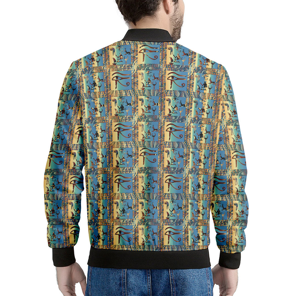 Egyptian Eye Of Horus Pattern Print Men's Bomber Jacket – GearFrost