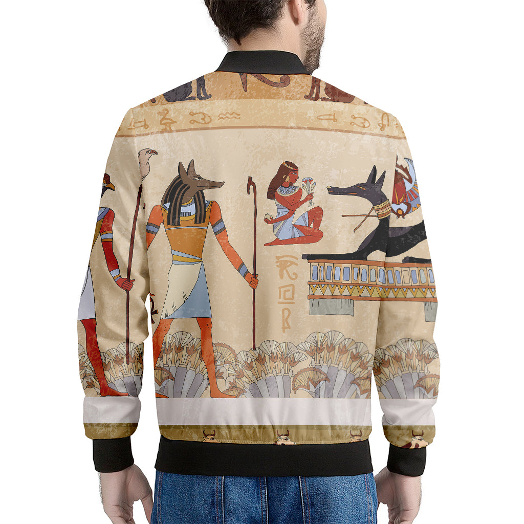 Egyptian Gods And Pharaohs Print Men's Bomber Jacket – GearFrost