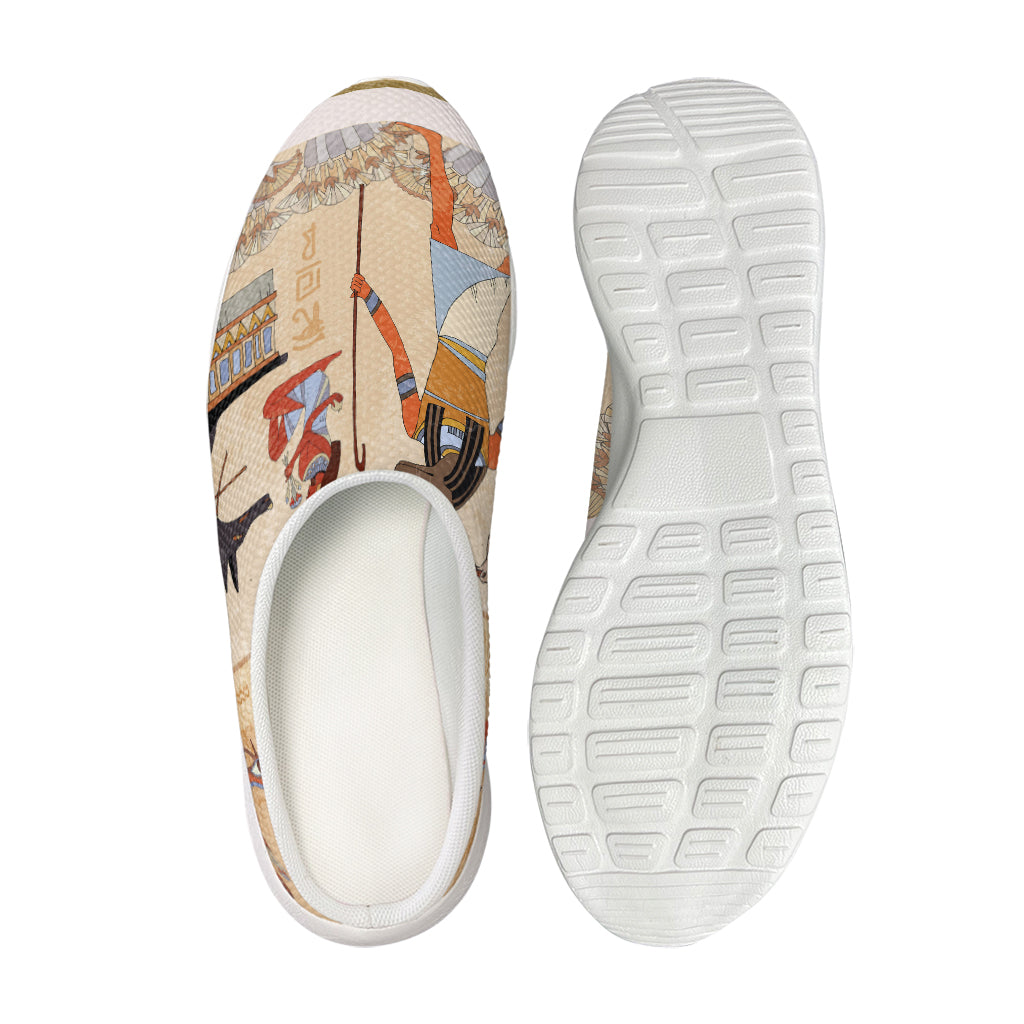 Egyptian Gods And Pharaohs Print Mesh Casual Shoes – GearFrost
