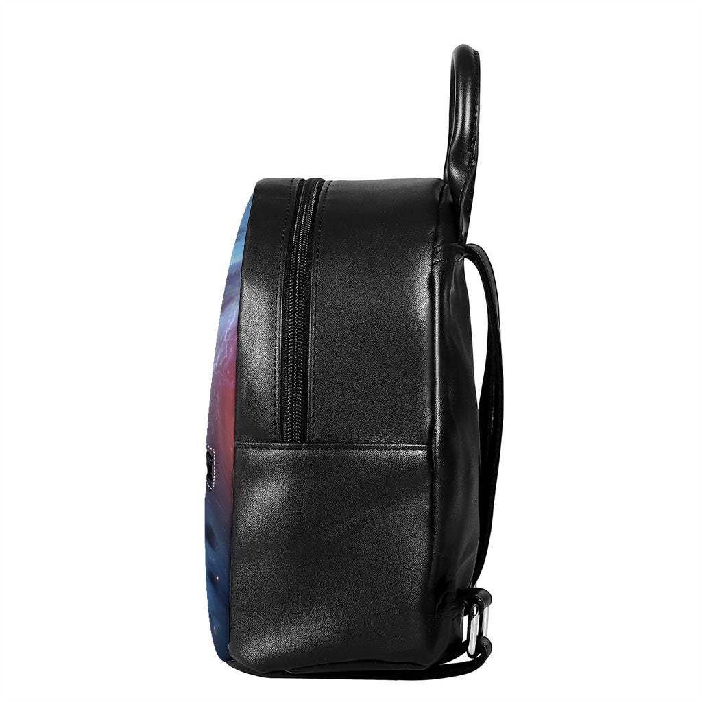 Endless Space Print Leather Backpack – GearFrost