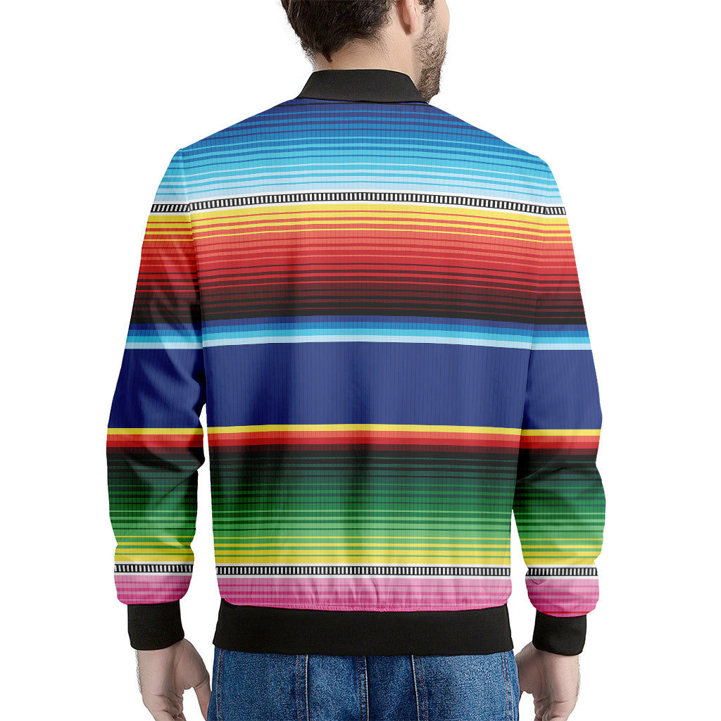 Ethnic Mexican Serape Pattern Print Men's Bomber Jacket – GearFrost