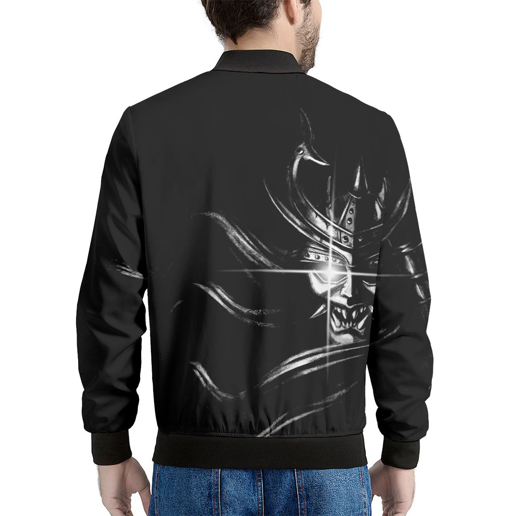 Evil Samurai Mask Print Men's Bomber Jacket – GearFrost