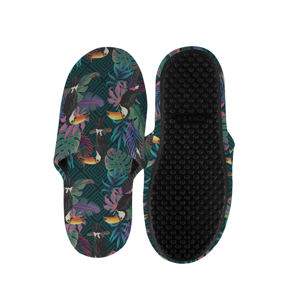Exotic Tropical Toucan Pattern Print Slippers – GearFrost