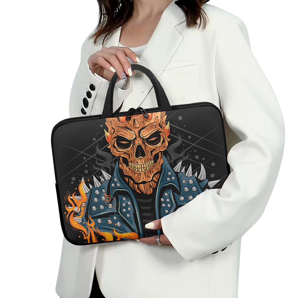 Fire Punk Devil Print Laptop Sleeve With Handle – GearFrost