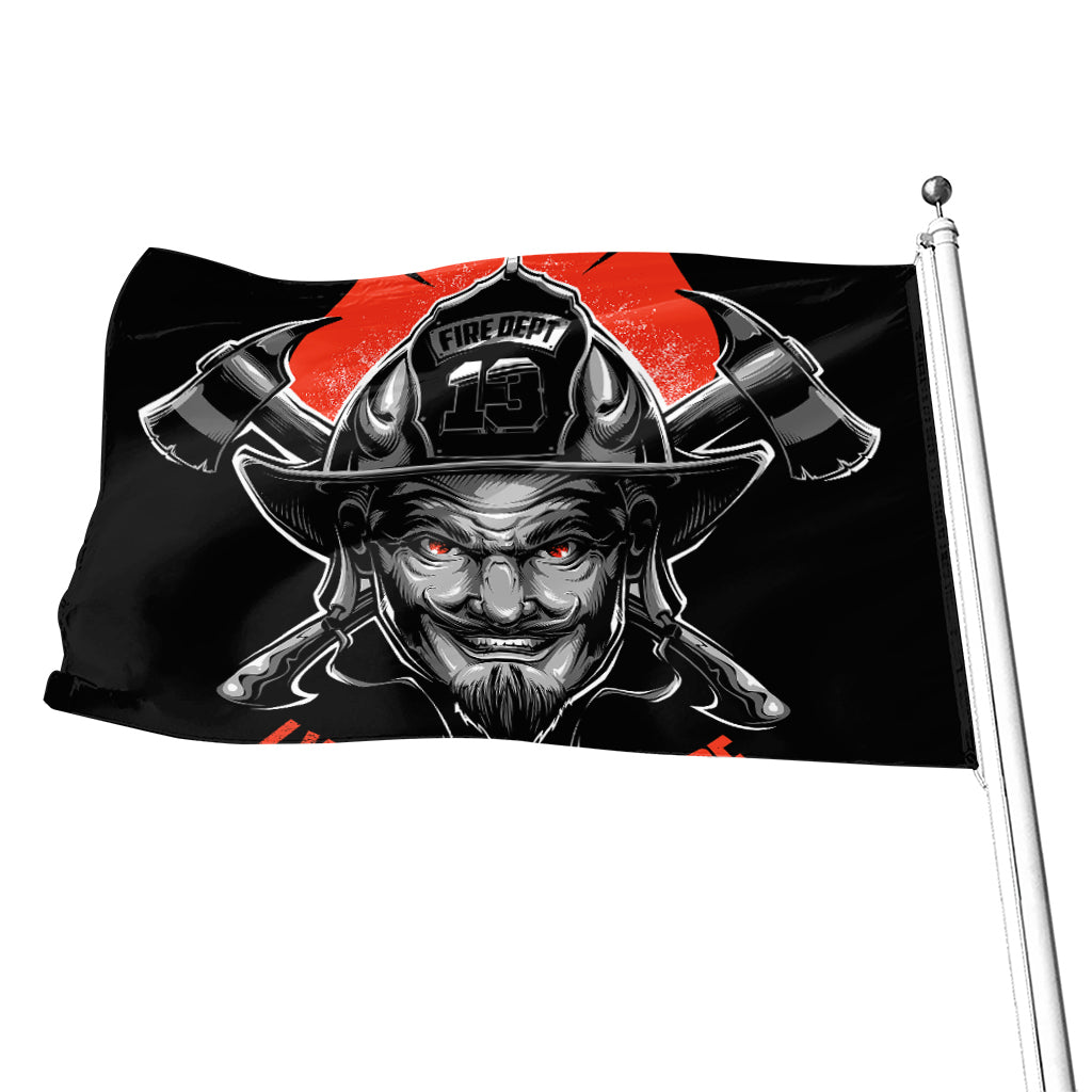 Firefighter Devil Print Flag – GearFrost