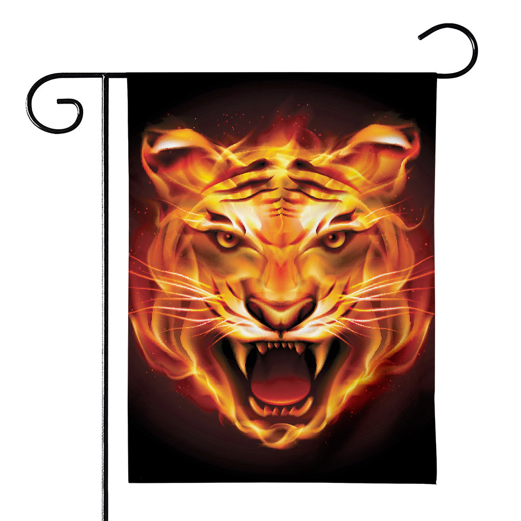 Flame Tiger Print House Flag – GearFrost