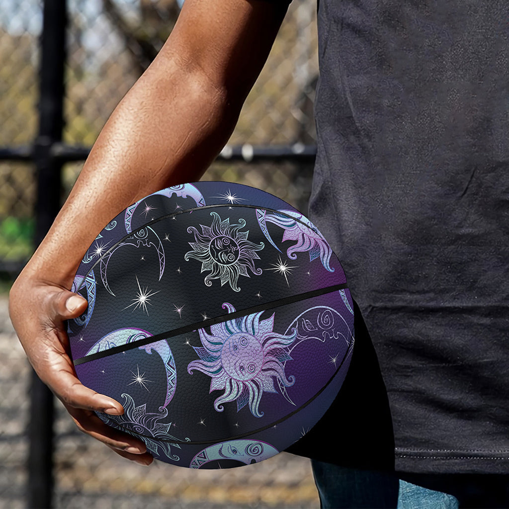 Galaxy Celestial Sun And Moon Print Basketball – GearFrost