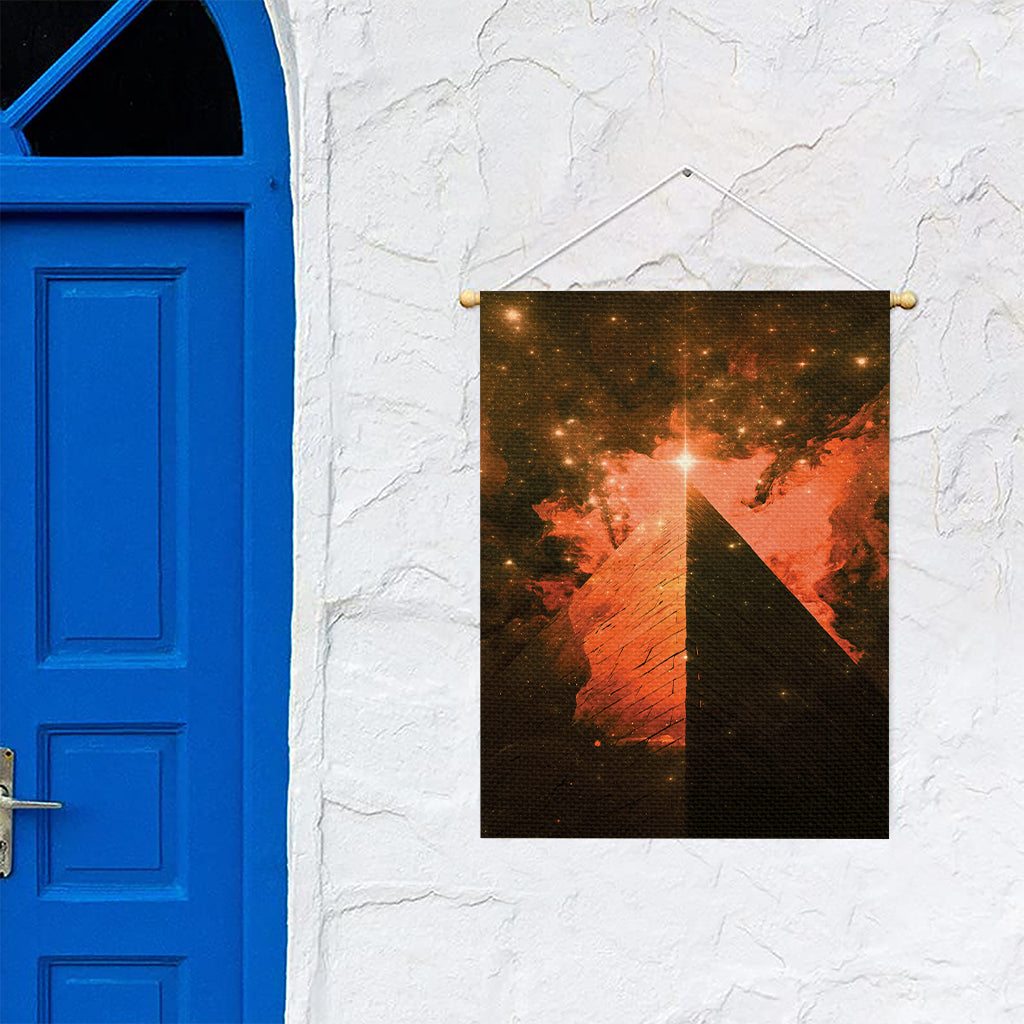 Galaxy Pyramid Print Garden Flag – GearFrost