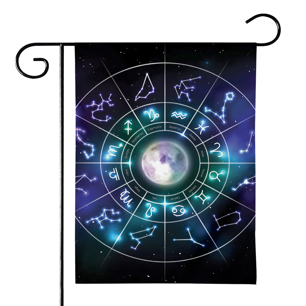 Galaxy Zodiac Wheel Print House Flag – GearFrost