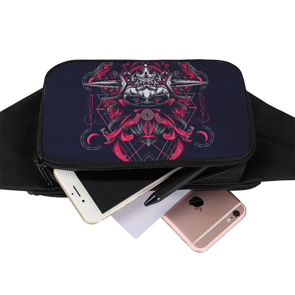 Geometric Samurai Mask Print Waist Bag – GearFrost