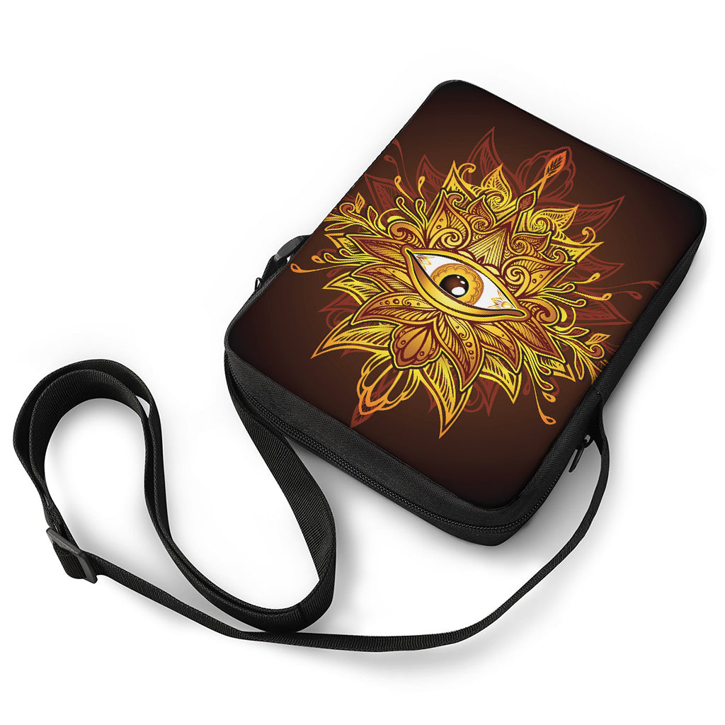 Gold All Seeing Eye Print Rectangular Crossbody Bag – GearFrost