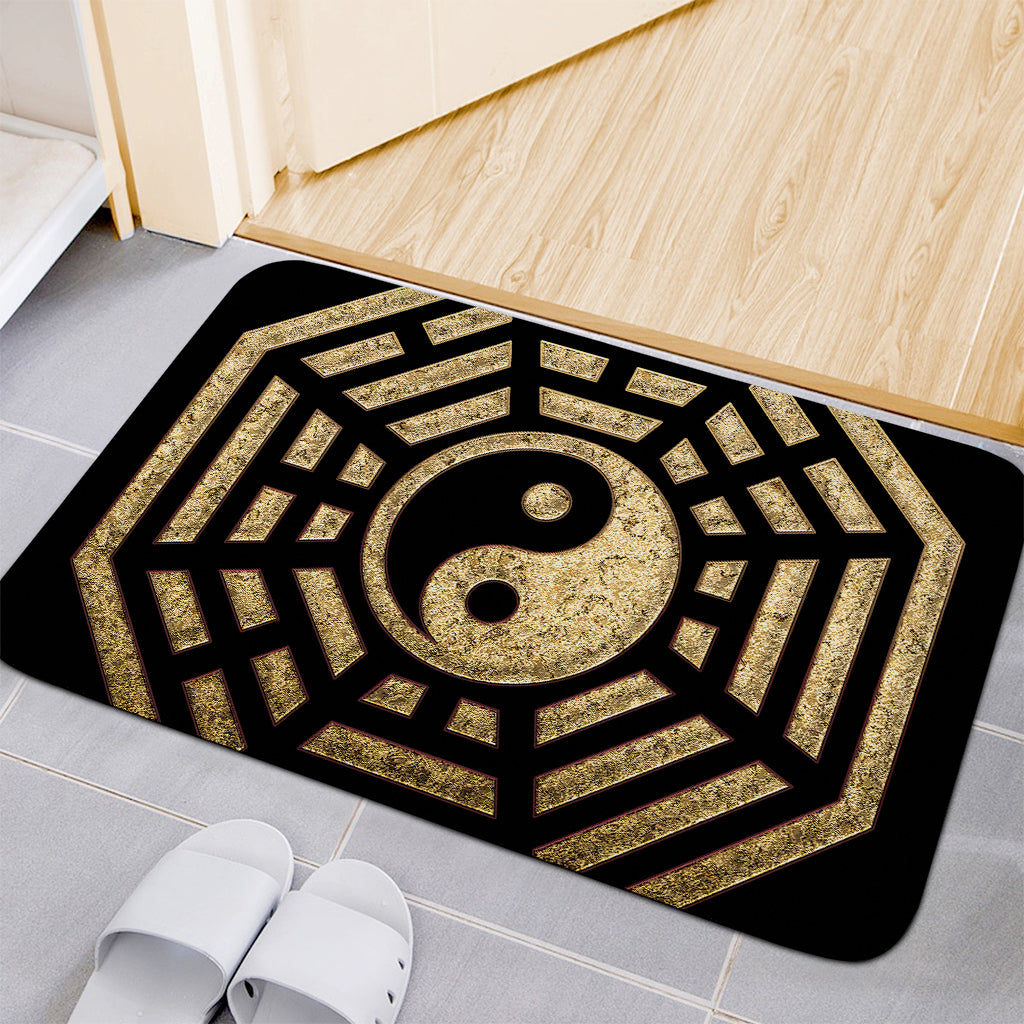 Gold Bagua Yin Yang Print Indoor Door Mat – GearFrost
