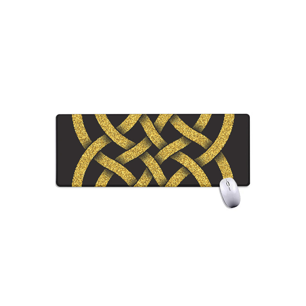 Gold Celtic Knot Symbol Print Extended Mouse Pad – GearFrost