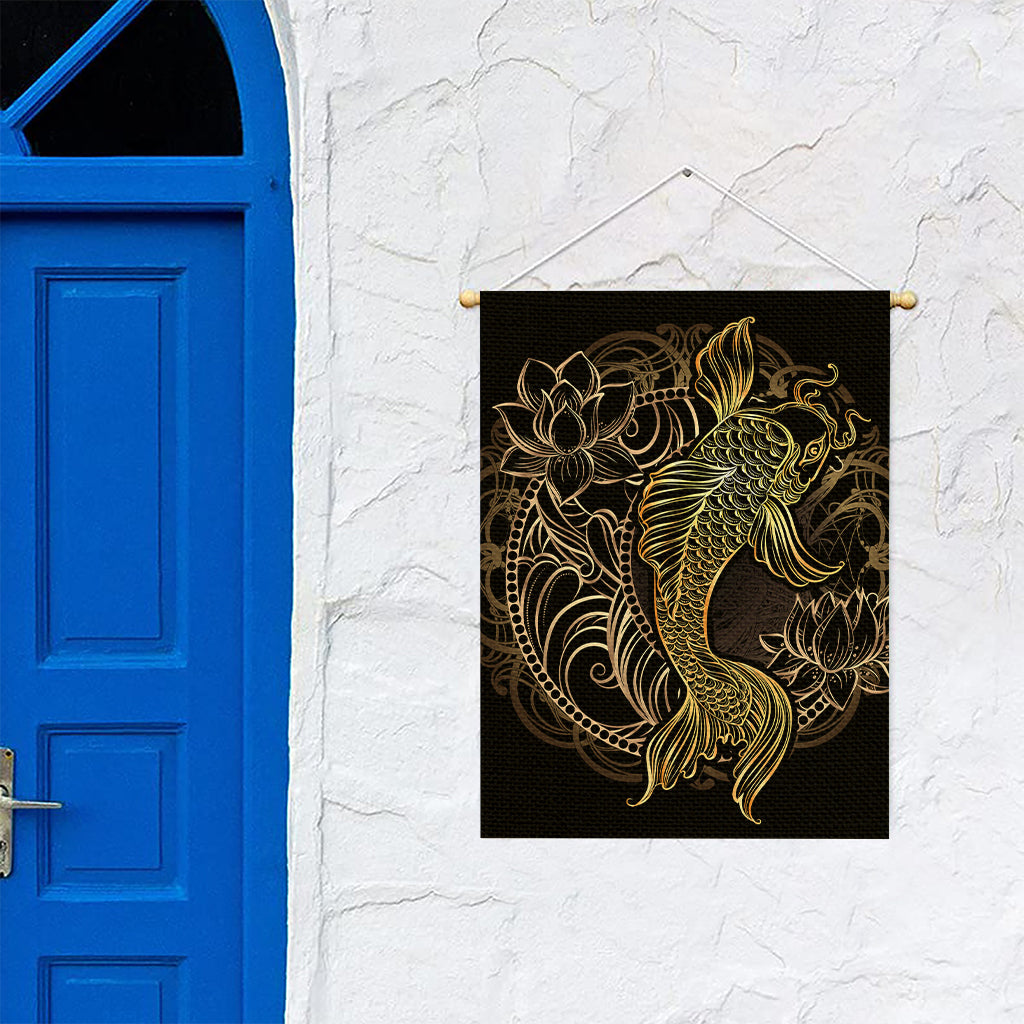 Gold Koi Carp Fish Print Garden Flag – GearFrost