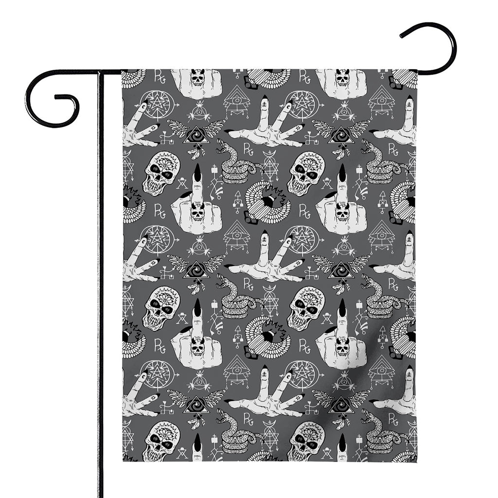 Gothic Wicca Curse Print House Flag – GearFrost