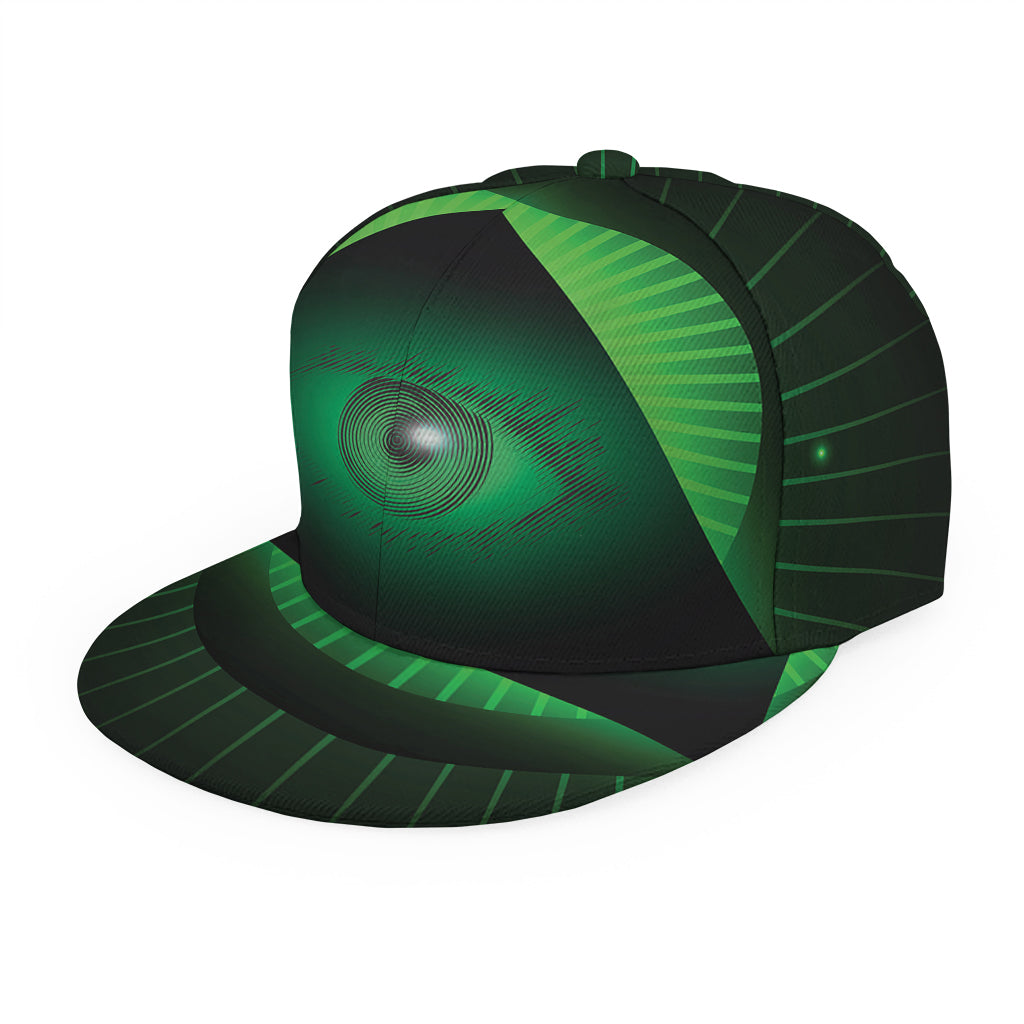 Green Masonic Eye Print Snapback Cap – GearFrost