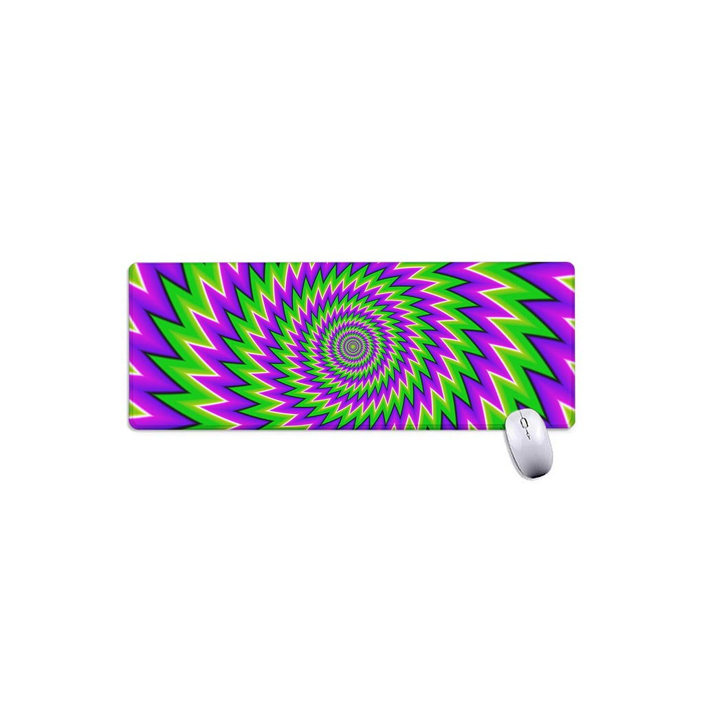 Green Spiral Moving Optical Illusion Extended Mouse Pad – GearFrost