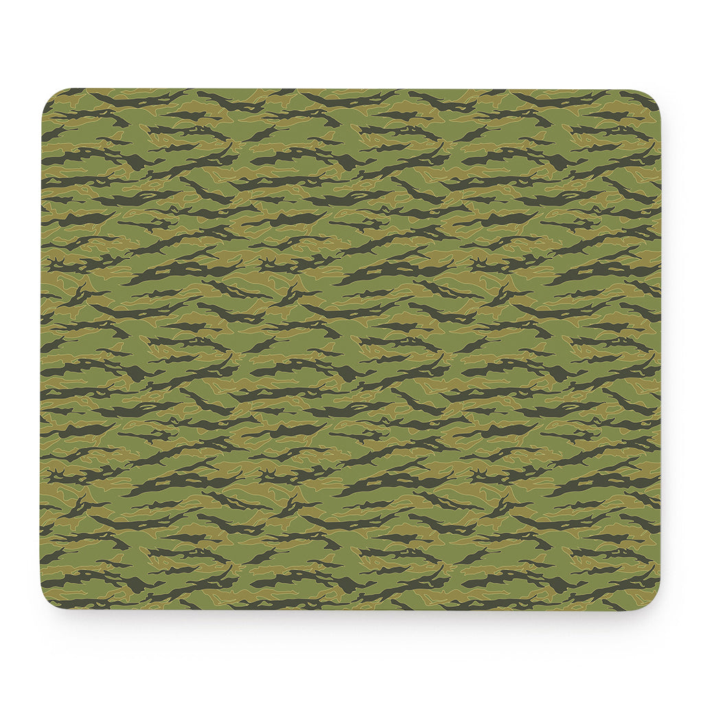 Green Tiger Stripe Camo Pattern Print Mouse Pad – GearFrost