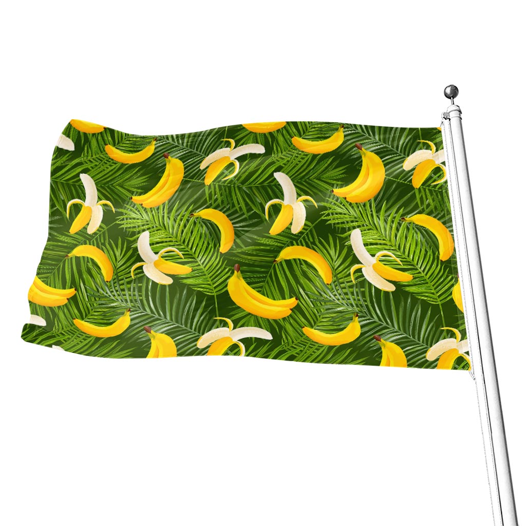 Green Tropical Banana Pattern Print Flag – GearFrost