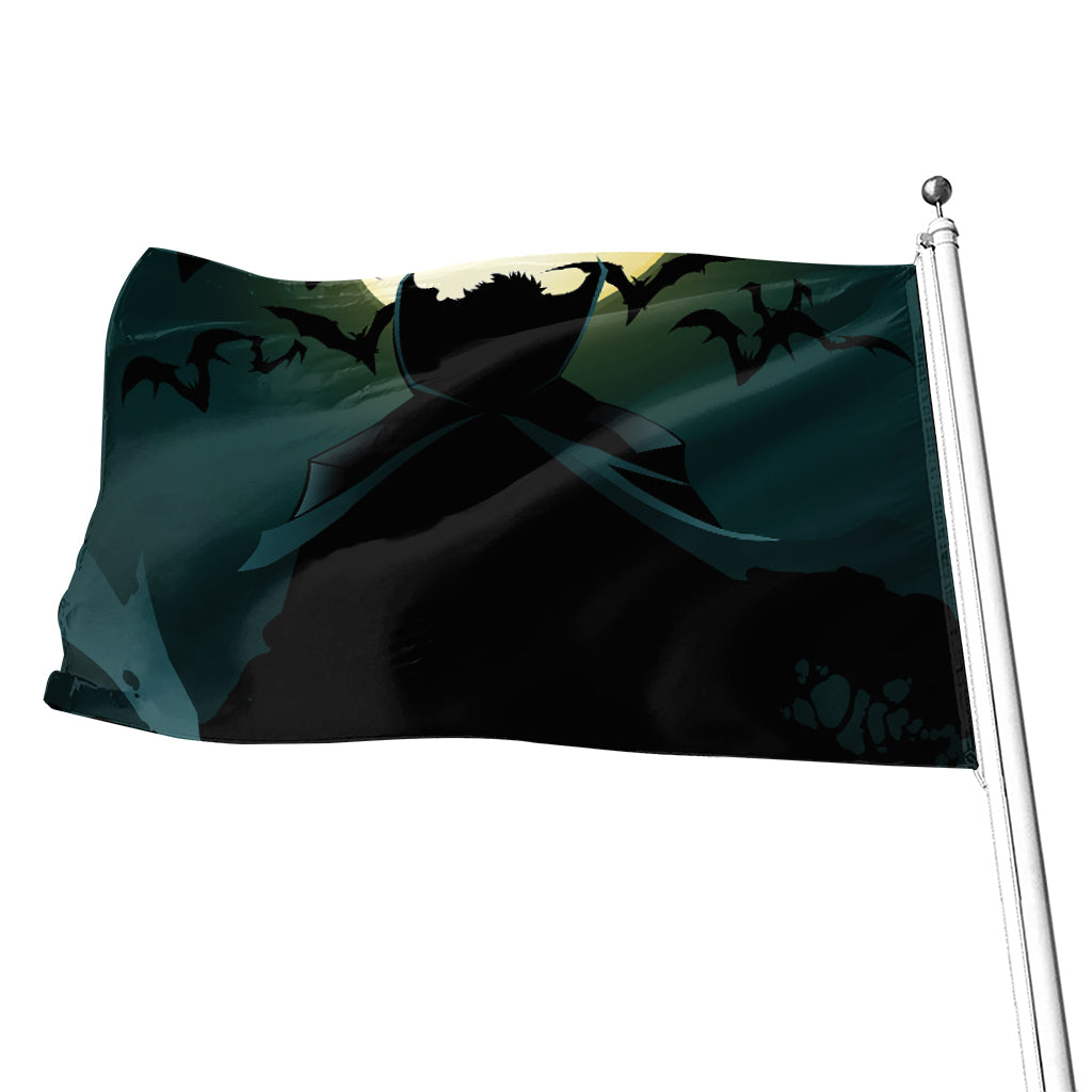 Halloween Vampire Silhouette Print Flag – GearFrost