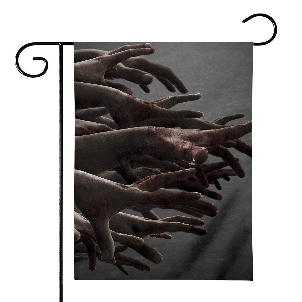 Halloween Zombie Hands Print House Flag – GearFrost
