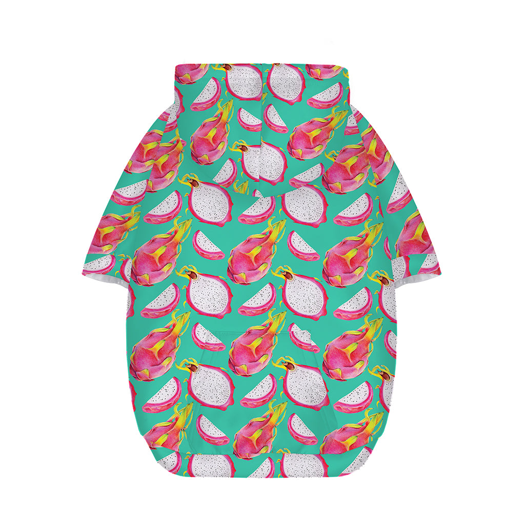 Hand Drawn Dragon Fruit Pattern Print Dog Zip Up Hoodie – GearFrost