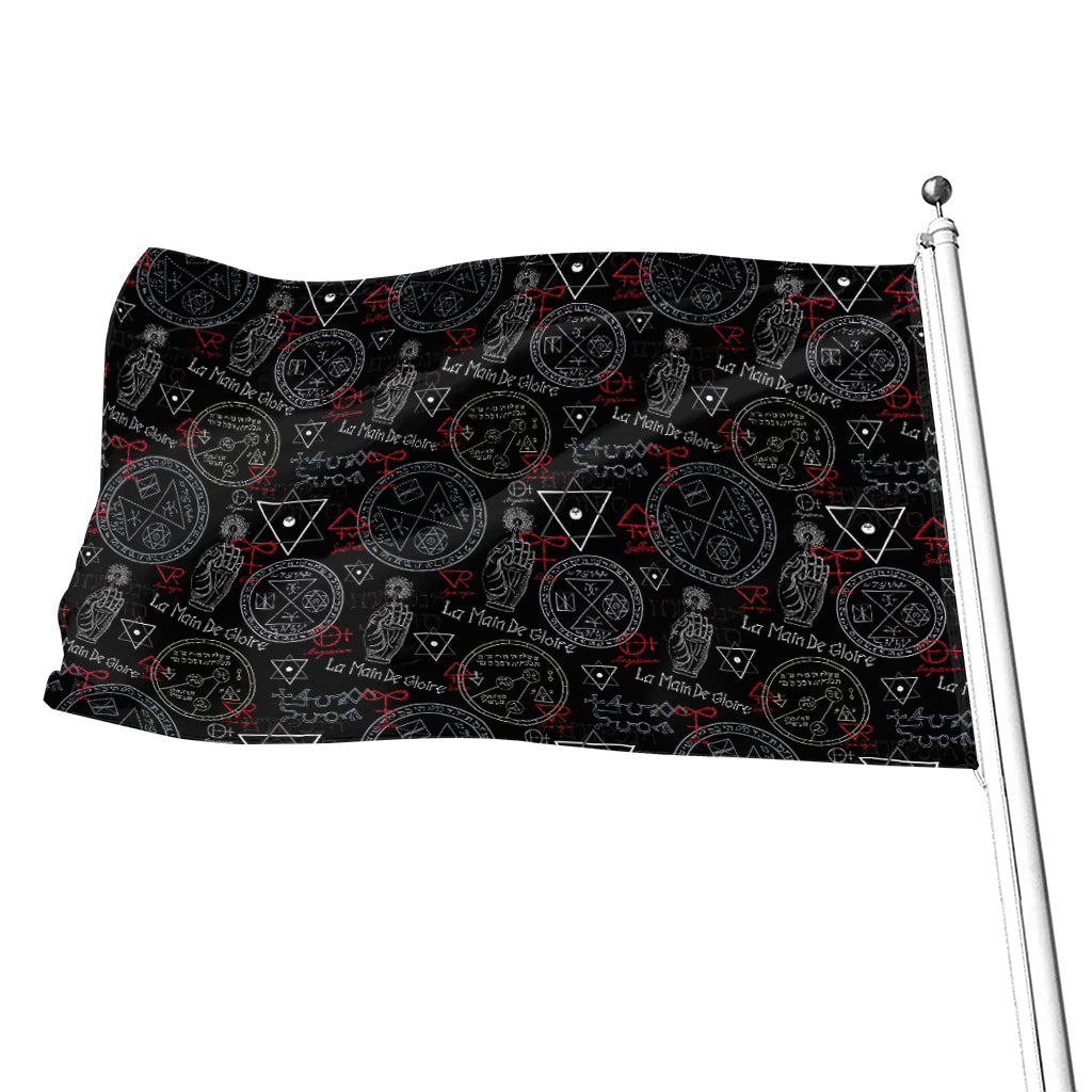 Hand Of Glory Black Magic Witch Print Flag – GearFrost